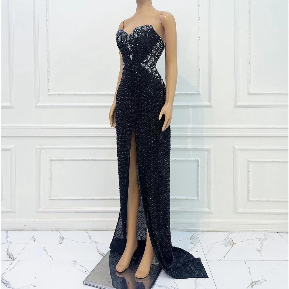 Dresses | Custom Rian Fernandez Fully Beaded Gown | Poshmark